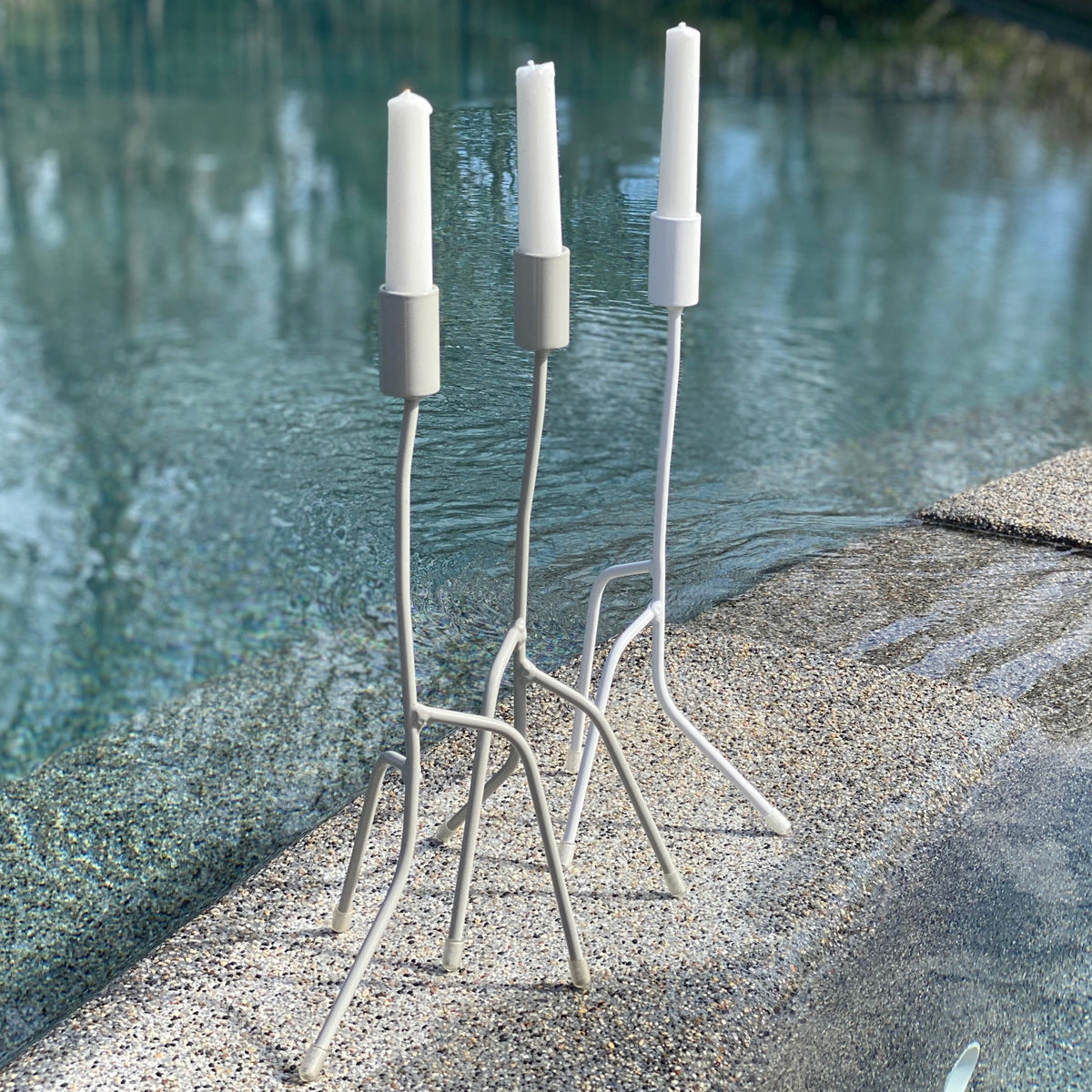 CANDLESTICK - THIN METAL - 3 sizes by Uniek Living, Uniek Living ...